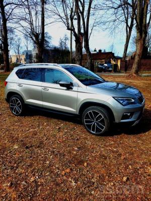 Grey SEAT Ateca 2017 in Riga, with an engine capacity of 2.00 L and mileage of 227 thousand km for 13900 €, photo 5 on AUTOMOTO.COM.LV