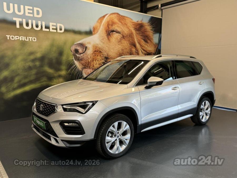 Grey SEAT Ateca 2024 in Tallinn, with an engine capacity of 1.50 L and mileage of 3 thousand km for 34900 €, photo 1 on AUTOMOTO.COM.LV