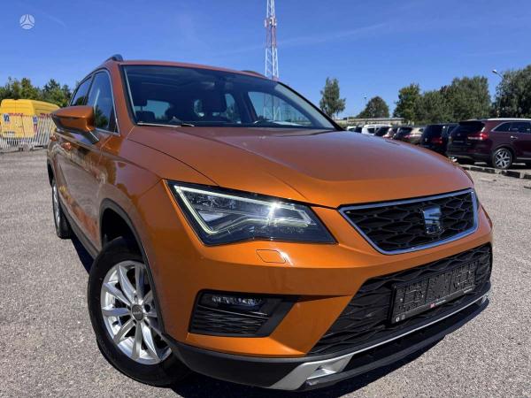 Orange SEAT Ateca 2018 in Alytus, with an engine capacity of 1.97 L and mileage of 260 thousand km for 15150 €, photo 1 on AUTOMOTO.COM.LV