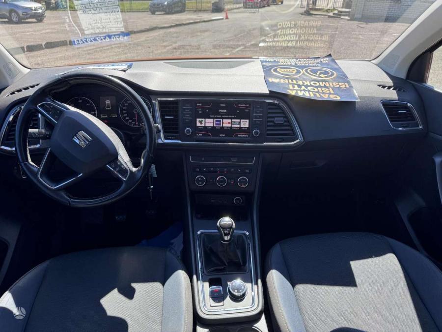 Оранжевый Сеат Ateca 2018 в Алитус, объемом двигателя 1.97 л и пробегом 260 тыс. км за 15150 €, фото 13 на AUTOMOTO.COM.LV
