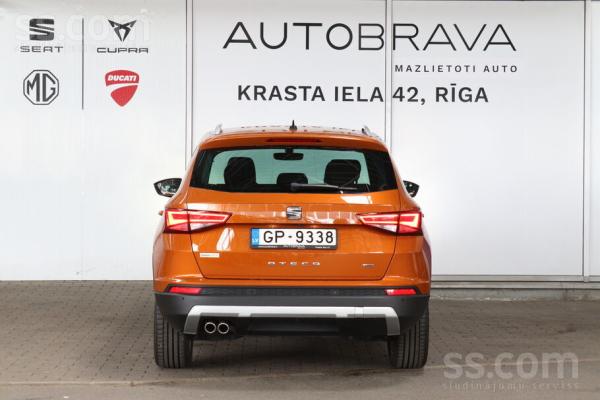 Orange SEAT Ateca 2019 in Riga, with an engine capacity of 2.00 L and mileage of 80 thousand km for 19990 €, photo 8 on AUTOMOTO.COM.LV