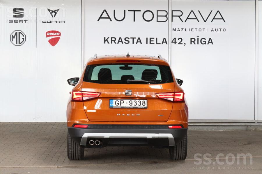 Oranžs SEAT Ateca 2019 Rīga, ar dzinēja tilpumu 2.00 L un nobraukumu 80 tūkst. km par 19990 €, foto 8 vietnē AUTOMOTO.COM.LV