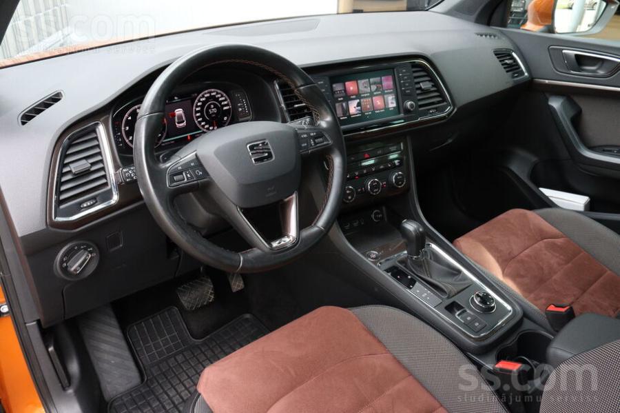 Oranžs SEAT Ateca 2019 Rīga, ar dzinēja tilpumu 2.00 L un nobraukumu 80 tūkst. km par 19990 €, foto 10 vietnē AUTOMOTO.COM.LV