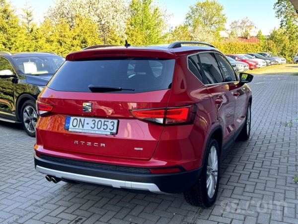 Red SEAT Ateca 2018 in Riga, with an engine capacity of 1.40 L and mileage of 202 thousand km for 13800 €, photo 3 on AUTOMOTO.COM.LV