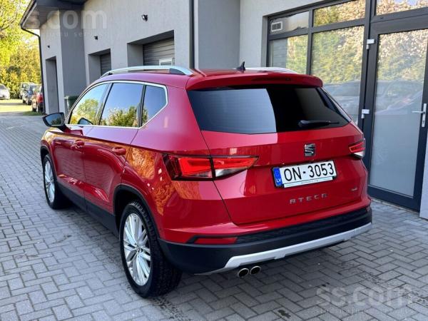 Red SEAT Ateca 2018 in Riga, with an engine capacity of 1.40 L and mileage of 202 thousand km for 13800 €, photo 4 on AUTOMOTO.COM.LV
