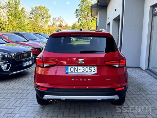 Red SEAT Ateca 2018 in Riga, with an engine capacity of 1.40 L and mileage of 202 thousand km for 13800 €, photo 5 on AUTOMOTO.COM.LV