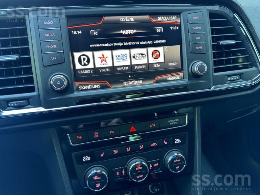 Red SEAT Ateca 2018 in Riga, with an engine capacity of 1.40 L and mileage of 202 thousand km for 13800 €, photo 23 on AUTOMOTO.COM.LV