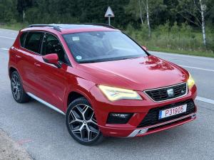Red SEAT Ateca 2020 in Vilnius, with an engine capacity of 1.97 L and mileage of 200 thousand km for 18499 €, photo 3 on AUTOMOTO.COM.LV
