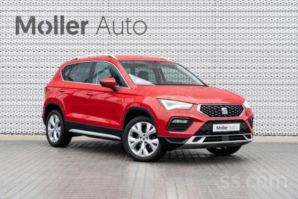 Red SEAT Ateca 2022 in Riga, with an engine capacity of 1.50 L and mileage of 63 thousand km for 19550 €, photo 2 on AUTOMOTO.COM.LV