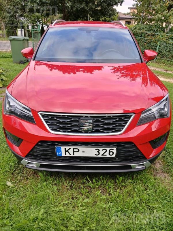 Красный Сеат Ateca 2017 в Рига, объемом двигателя 2.00 л и пробегом 122 тыс. км за 13300 €, фото 1 на AUTOMOTO.COM.LV