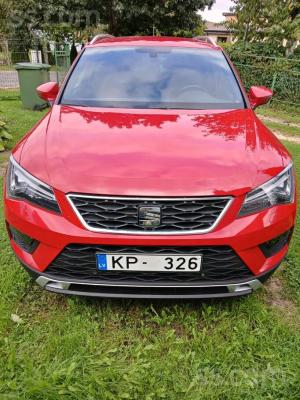 Sarkans SEAT Ateca 2017 Rīga, ar dzinēja tilpumu 2.00 L un nobraukumu 122 tūkst. km par 13300 €, foto  vietnē AUTOMOTO.COM.LV