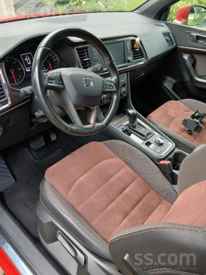 Red SEAT Ateca 2017 in Riga, with an engine capacity of 2.00 L and mileage of 122 thousand km for 13300 €, photo 6 on AUTOMOTO.COM.LV