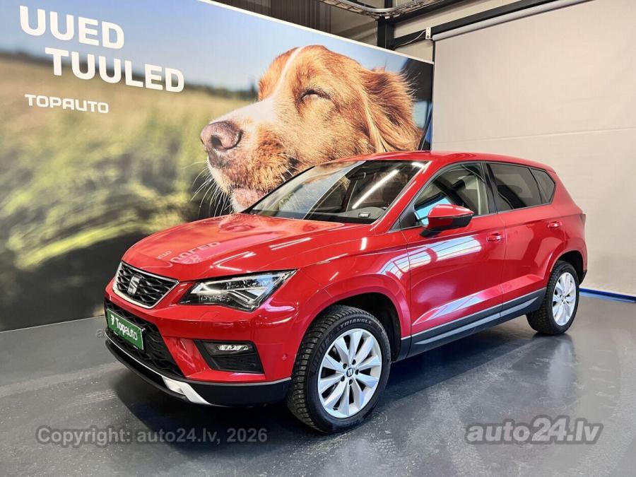 Red SEAT Ateca 2019 in Tallinn, with an engine capacity of 1.60 L and mileage of 122 thousand km for 17800 €, photo 1 on AUTOMOTO.COM.LV