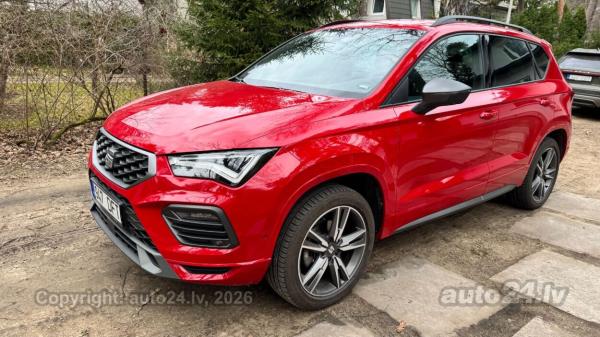 Red SEAT Ateca 2024 in Tallinn, with an engine capacity of 1.50 L and mileage of 11 thousand km for 32650 €, photo 1 on AUTOMOTO.COM.LV