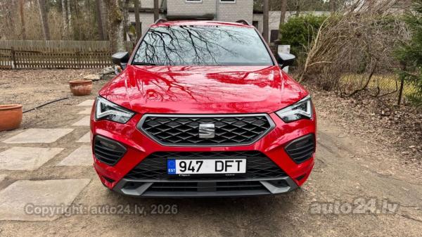 Red SEAT Ateca 2024 in Tallinn, with an engine capacity of 1.50 L and mileage of 11 thousand km for 32650 €, photo 2 on AUTOMOTO.COM.LV