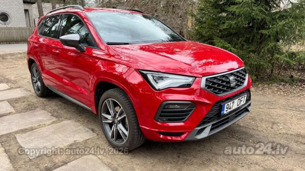 Red SEAT Ateca 2024 in Tallinn, with an engine capacity of 1.50 L and mileage of 11 thousand km for 32650 €, photo 3 on AUTOMOTO.COM.LV