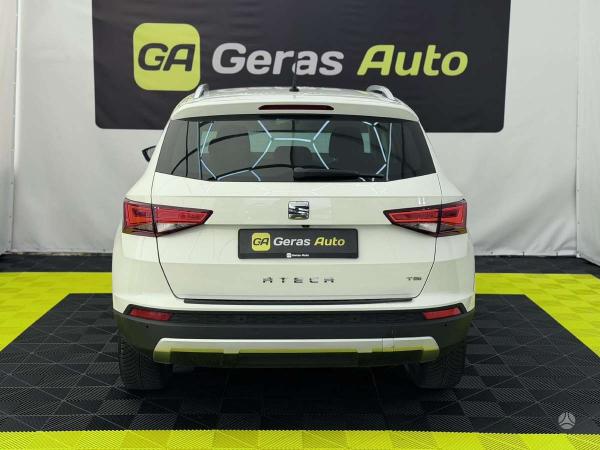 White SEAT Ateca 2016 in Vilnius, with an engine capacity of 1.40 L and mileage of 98 thousand km for 15450 €, photo 5 on AUTOMOTO.COM.LV