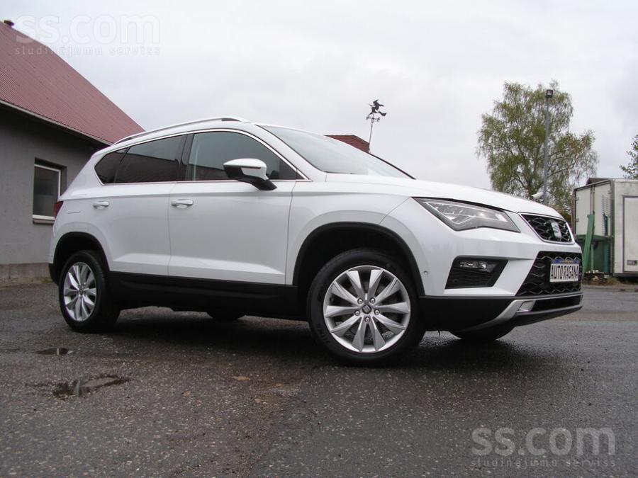 Белый Сеат Ateca 2017 в Рига, объемом двигателя 1.60 л и пробегом 0 тыс. км за 14950 €, фото 1 на AUTOMOTO.COM.LV