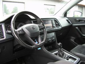 White SEAT Ateca 2017 in Riga, with an engine capacity of 1.60 L and mileage of 162 thousand km for 14950 €, photo 4 on AUTOMOTO.COM.LV