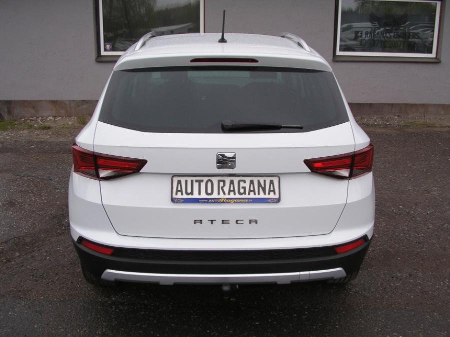 White SEAT Ateca 2017 in Riga, with an engine capacity of 1.60 L and mileage of 162 thousand km for 14950 €, photo 8 on AUTOMOTO.COM.LV