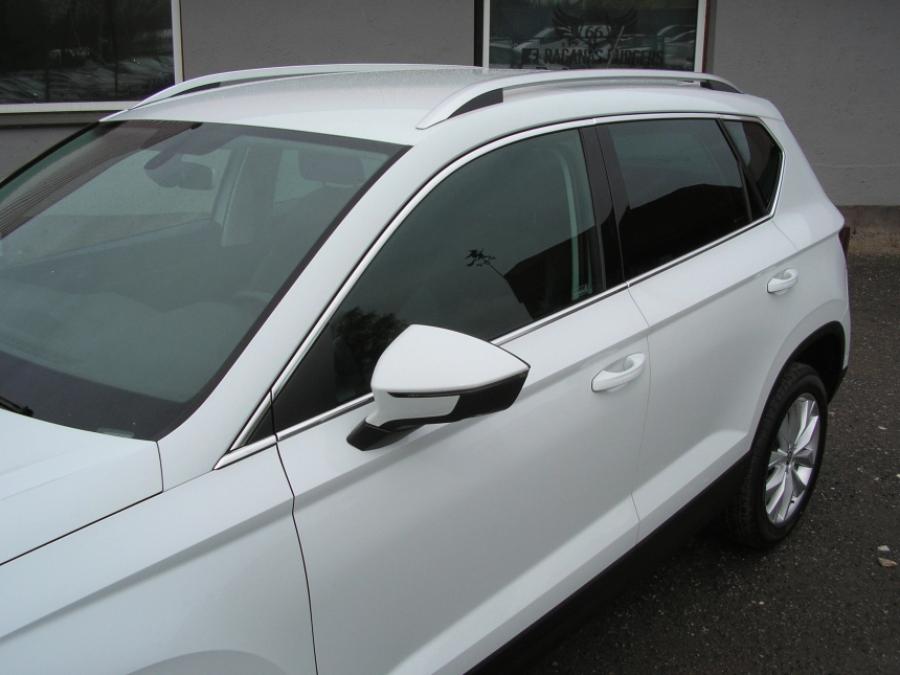 White SEAT Ateca 2017 in Riga, with an engine capacity of 1.60 L and mileage of 162 thousand km for 14950 €, photo 15 on AUTOMOTO.COM.LV