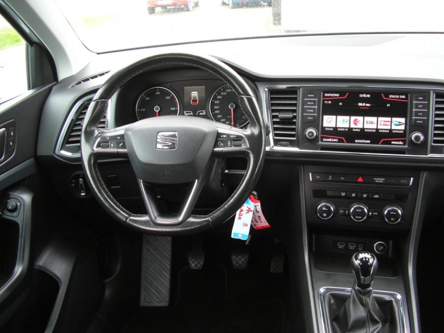 White SEAT Ateca 2017 in Riga, with an engine capacity of 1.60 L and mileage of 162 thousand km for 14950 €, photo 18 on AUTOMOTO.COM.LV