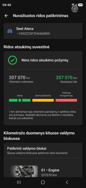 White SEAT Ateca 2017 in Silute, with an engine capacity of 1.97 L and mileage of 207 thousand km for 12800 €, photo 29 on AUTOMOTO.COM.LV