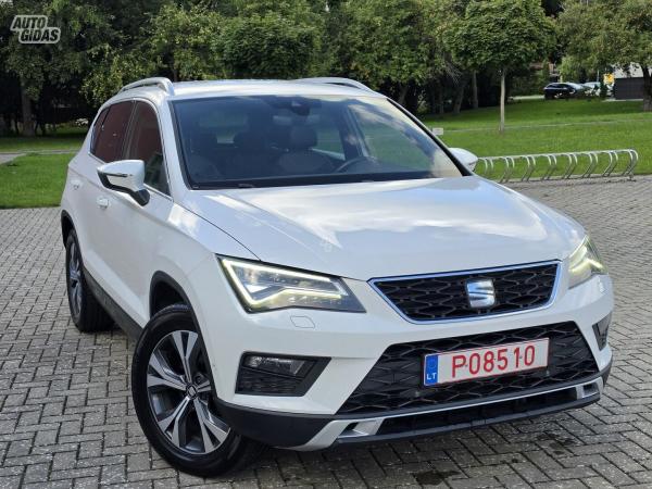 White SEAT Ateca 2017 in Silute, with an engine capacity of 2.00 L and mileage of 207 thousand km for 12900 €, photo 4 on AUTOMOTO.COM.LV