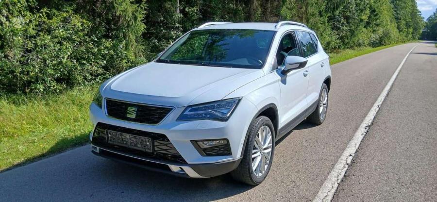 Белый Сеат Ateca 2017 в Таураге, объемом двигателя 1.97 л и пробегом 176 тыс. км за 12500 €, фото 8 на AUTOMOTO.COM.LV