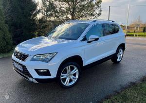 White SEAT Ateca 2018 in Taurage, with an engine capacity of 1.60 L and mileage of 105 thousand km for 13400 €, photo 6 on AUTOMOTO.COM.LV