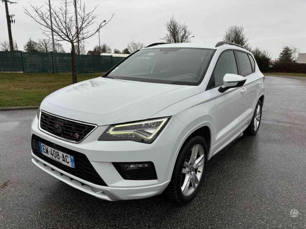 White SEAT Ateca 2018 in Siauliai, with an engine capacity of 1.97 L and mileage of 192 thousand km for 14200 €, photo 1 on AUTOMOTO.COM.LV