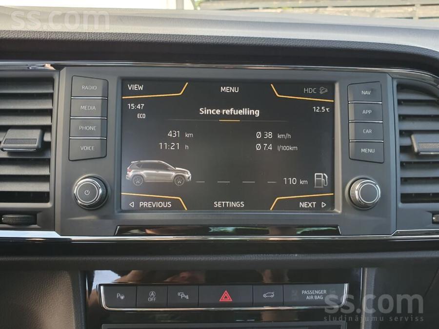 Balts SEAT Ateca 2018 Rīga, ar dzinēja tilpumu 2.00 L un nobraukumu 208 tūkst. km par 14900 €, foto 26 vietnē AUTOMOTO.COM.LV
