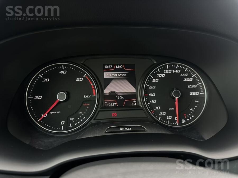 White SEAT Ateca 2018 in Jelgava, with an engine capacity of 1.60 L and mileage of 119 thousand km for 14900 €, photo 19 on AUTOMOTO.COM.LV