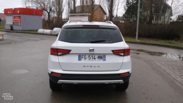 White SEAT Ateca 2019 in Taurage, with an engine capacity of 1.60 L and mileage of 218 thousand km for 13700 €, photo 8 on AUTOMOTO.COM.LV