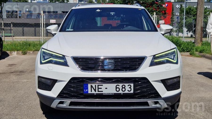 White SEAT Ateca 2019 in Riga, with an engine capacity of 1.50 L and mileage of 0 thousand km for 14300 €, photo 1 on AUTOMOTO.COM.LV