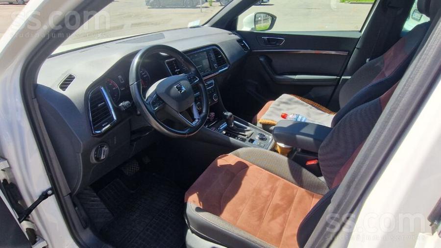 White SEAT Ateca 2019 in Riga, with an engine capacity of 1.50 L and mileage of 0 thousand km for 14300 €, photo 17 on AUTOMOTO.COM.LV