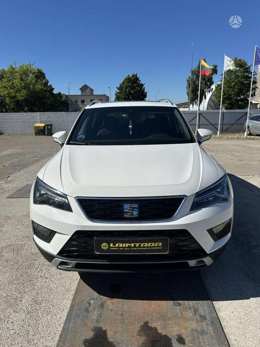 White SEAT Ateca 2019 in Telschi, with an engine capacity of 1.97 L and mileage of 198 thousand km for 17500 €, photo 3 on AUTOMOTO.COM.LV