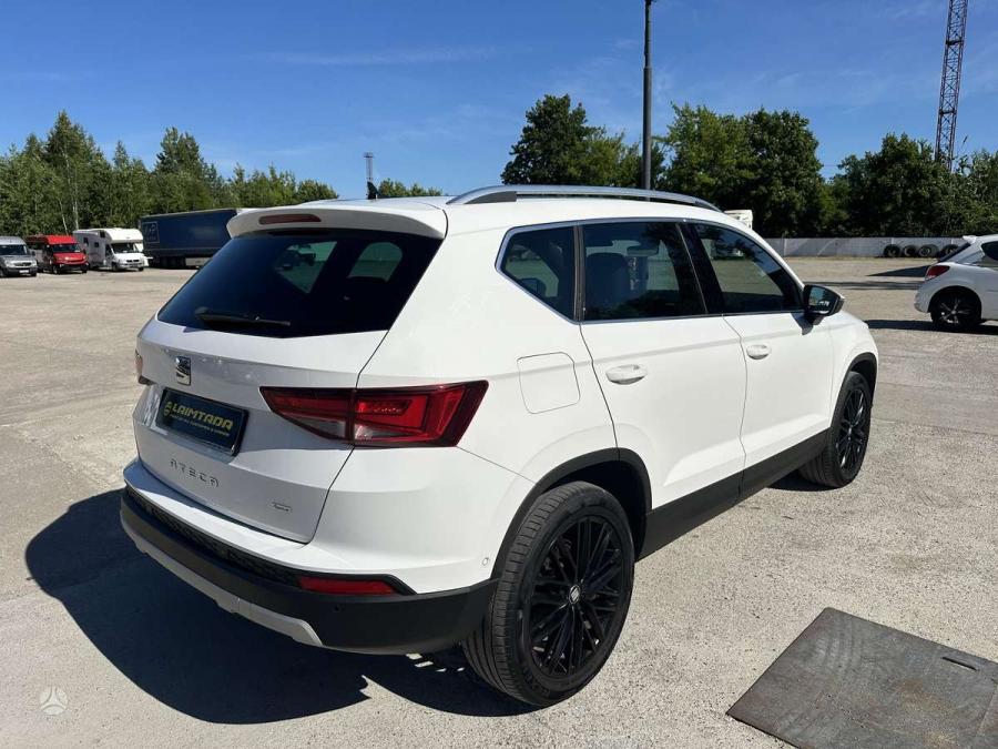 White SEAT Ateca 2019 in Telschi, with an engine capacity of 1.97 L and mileage of 198 thousand km for 17500 €, photo 7 on AUTOMOTO.COM.LV