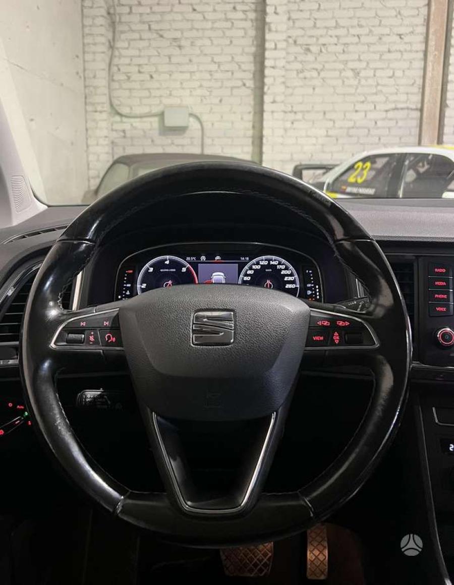White SEAT Ateca 2019 in Klaipeda, with an engine capacity of 1.97 L and mileage of 224 thousand km for 12999 €, photo 28 on AUTOMOTO.COM.LV