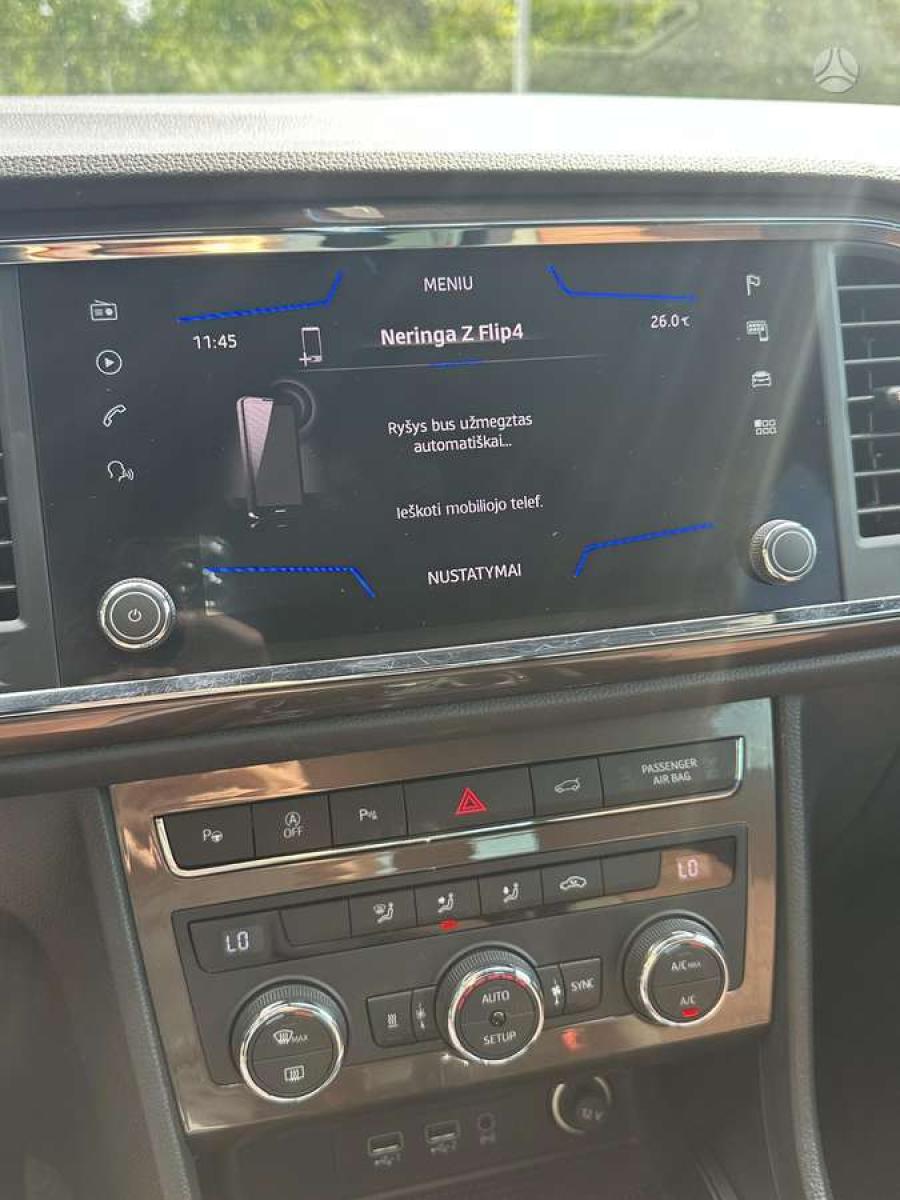 Balts SEAT Ateca 2019 Telšiai, ar dzinēja tilpumu 1.97 L un nobraukumu 198 tūkst. km par 13900 €, foto 28 vietnē AUTOMOTO.COM.LV