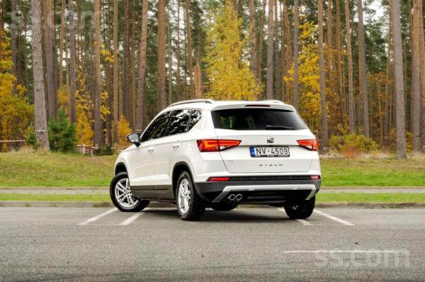 Сеат Ateca 2019 в Рига на AUTOMOTO.COM.LV Белый Сеат Ateca 2019 в Рига, объемом двигателя 1.50 л и пробегом 180 тыс. км за 14490 €, фото 9 на AUTOMOTO.COM.LV