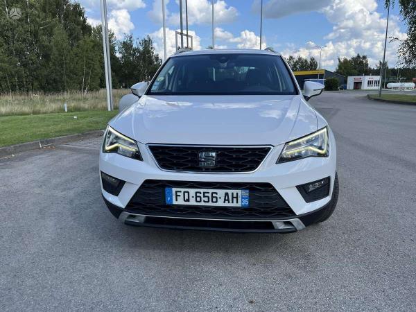 White SEAT Ateca 2020 in Taurage, with an engine capacity of 1.97 L and mileage of 296 thousand km for 10900 €, photo 2 on AUTOMOTO.COM.LV