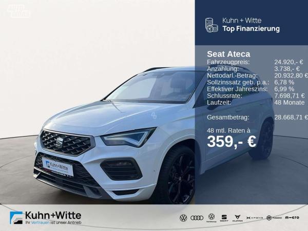 Белый Сеат Ateca 2021 в Каунас, объемом двигателя 2.00 л и пробегом 80 тыс. км за 27468 €, фото 1 на AUTOMOTO.COM.LV