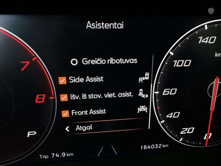 Balts SEAT Ateca 2021 Viļņa, ar dzinēja tilpumu 1.50 L un nobraukumu 164 tūkst. km par 18250 €, foto 16 vietnē AUTOMOTO.COM.LV