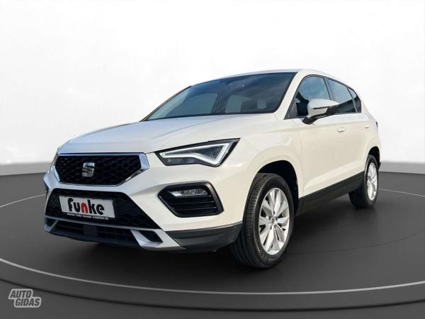 White SEAT Ateca 2022 in Kaunas, with an engine capacity of 1.50 L and mileage of 39 thousand km for 28496 €, photo 1 on AUTOMOTO.COM.LV