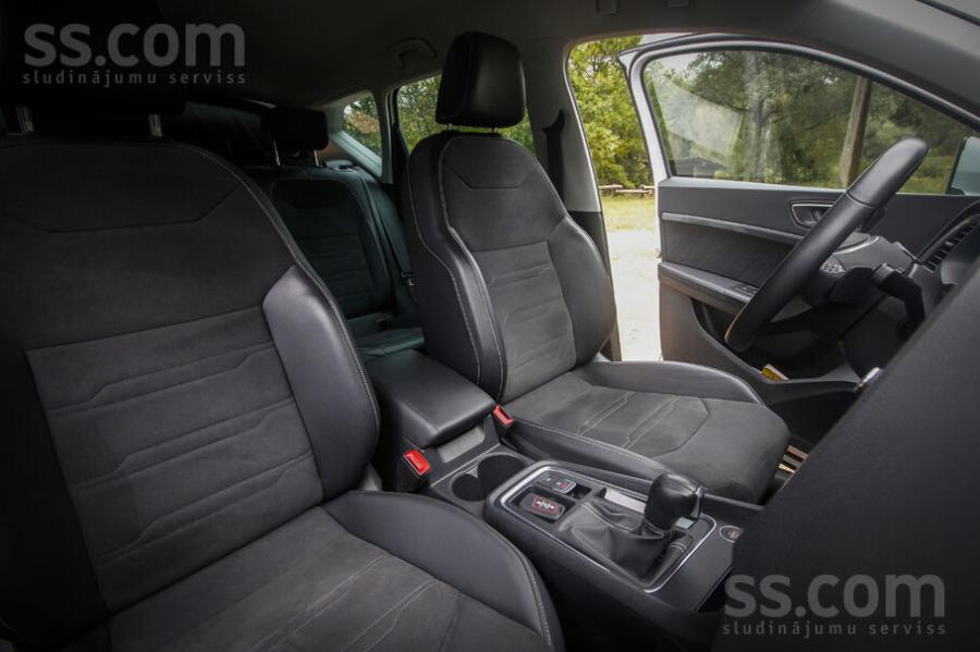 White SEAT Ateca 2022 in Cesis, with an engine capacity of 2.00 L and mileage of 77 thousand km for 21500 €, photo 10 on AUTOMOTO.COM.LV