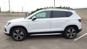 White SEAT Ateca 2023 in Kaunas, with an engine capacity of 1.50 L and mileage of 96 thousand km for 20600 €, photo  on AUTOMOTO.COM.LV