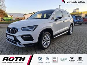 White SEAT Ateca 2024 in Kaunas, with an engine capacity of 1.50 L and mileage of 37 thousand km for 29600 €, photo 1 on AUTOMOTO.COM.LV