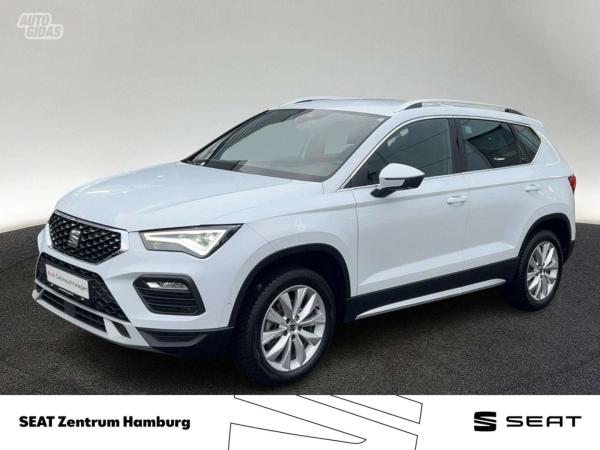 White SEAT Ateca 2025 in Kaunas, with an engine capacity of 1.50 L and mileage of 26 thousand km for 32119 €, photo 1 on AUTOMOTO.COM.LV