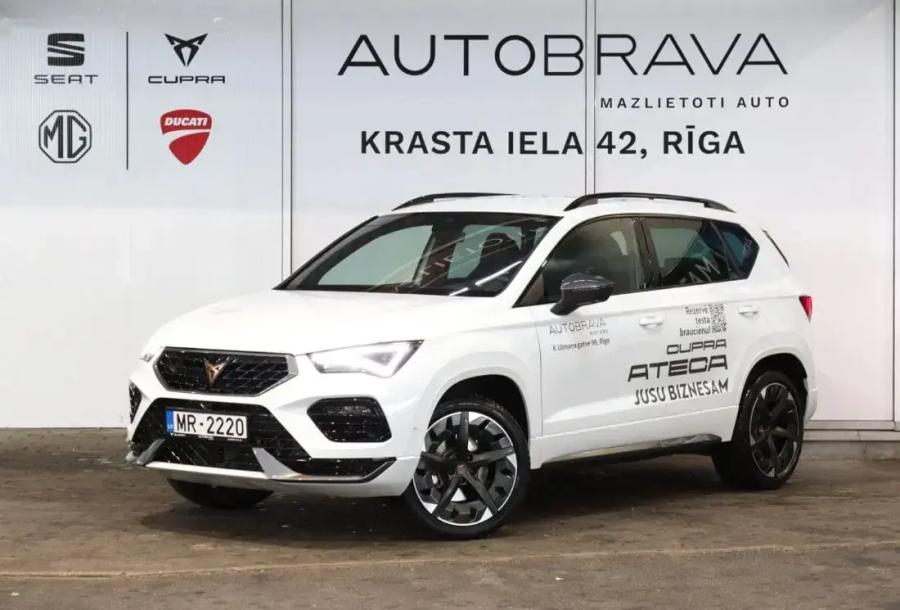 Balts SEAT Ateca 2025 Rīga, ar dzinēja tilpumu 2.00 L un nobraukumu 5 tūkst. km par 36490 €, foto 1 vietnē AUTOMOTO.COM.LV